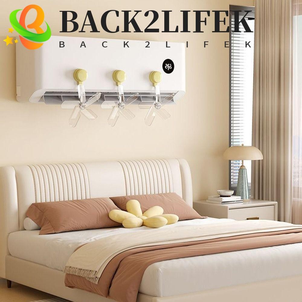 BACK2LIFEK 3 ชิ้น Conditioning Guide Fan, Windmill Shaped Wall Mounting Cup Air Conditioner ...