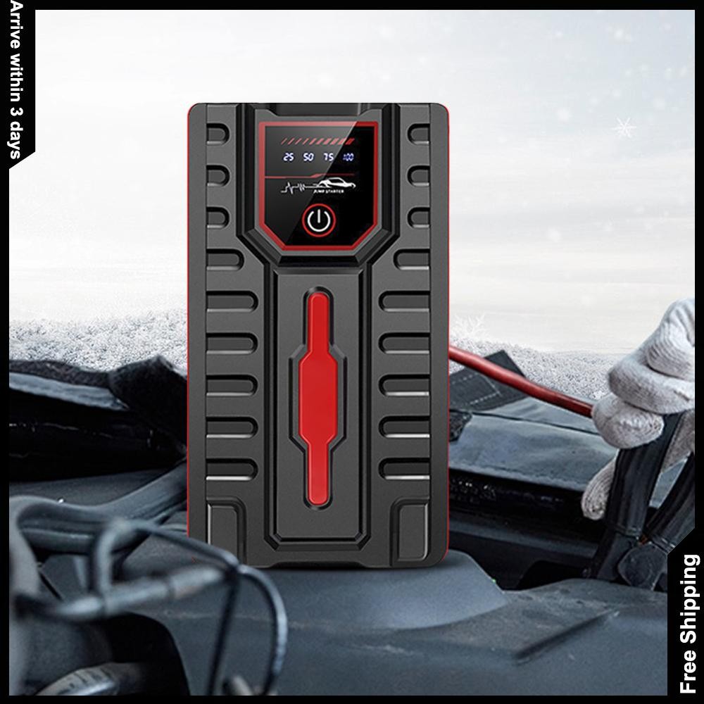 12V แบตเตอรี่รถยนต์ Booster 600A Peak Power Bank 4 In 1 แบบพกพา ...