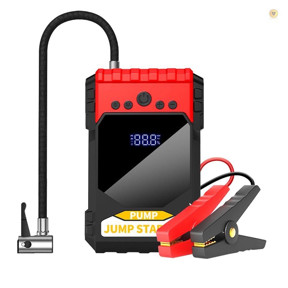 Multifunctional Jump Starter พร้อมเครื่องอัดอากาศ 1000A Peaks แบตเตอรี่ ...