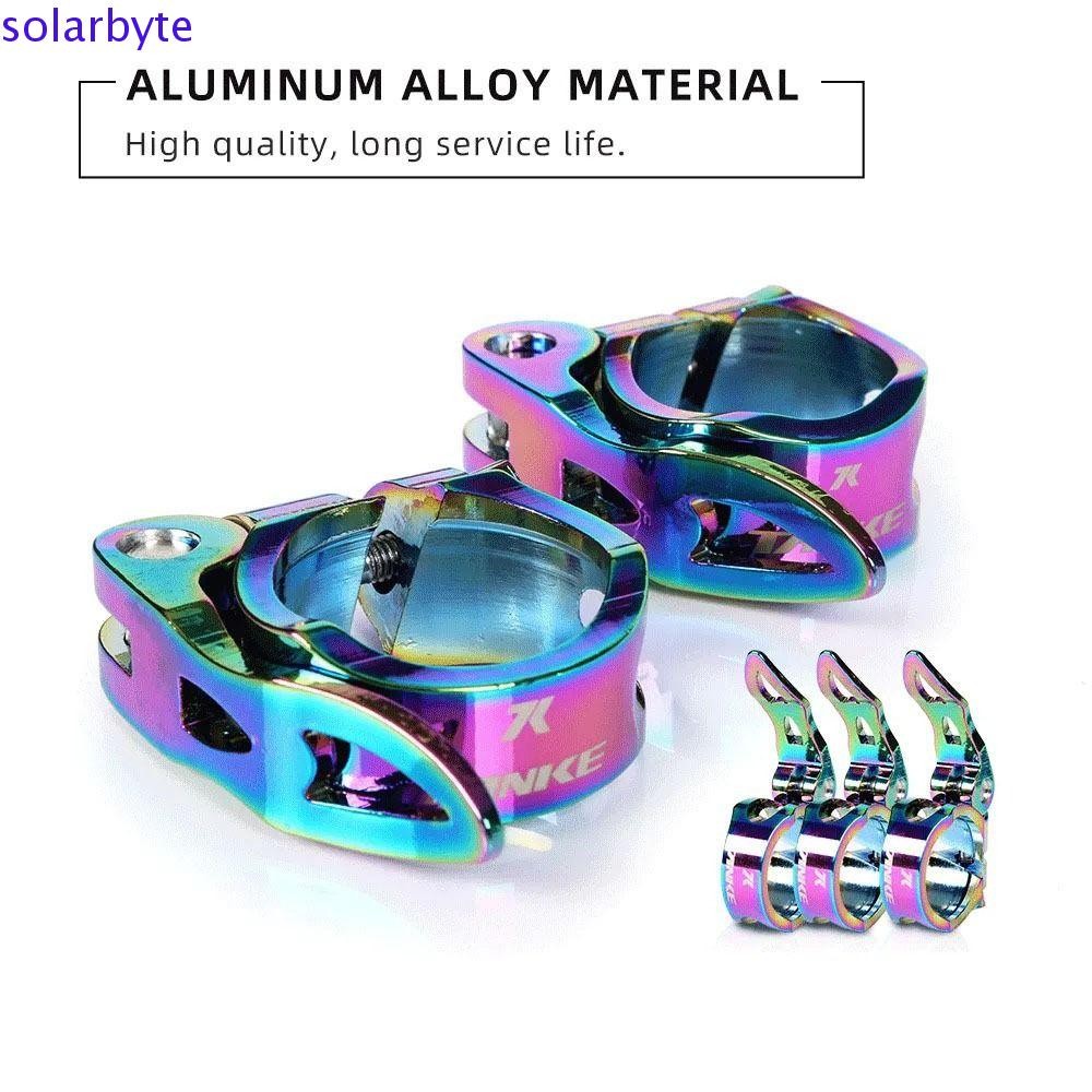 SOLARBYTE โพสต์ที่นั่งแบบปลดเร็ว,อลูมิเนียม 31.8/34.9 มม.ที่นั่งโพสต์ Clamp MTB, เกียร์คงที่ ...