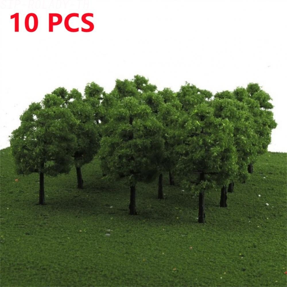 Realistic Model Trees for Train Railroad Scenery Set of 10pcs for ...