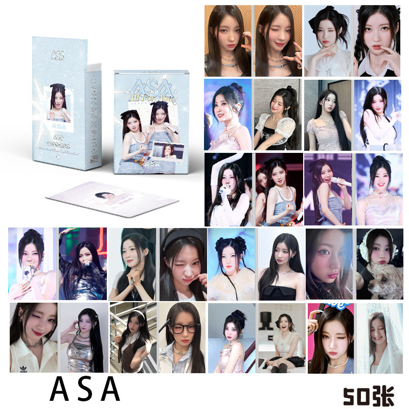 Linxx 50 ชิ้น BABYMONSTER ASA Holographic Laser Card Kpop Photocards ...