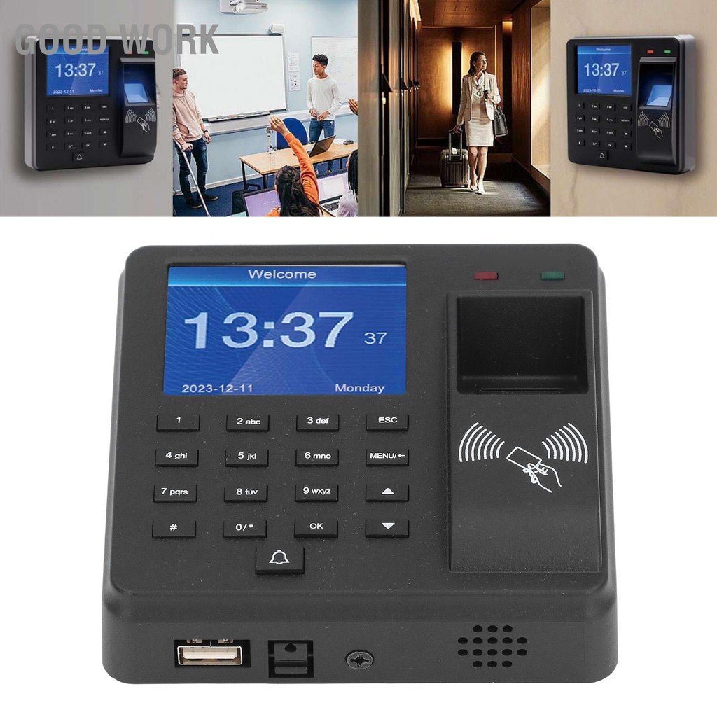Good Work Employee Attendance Machine Fingerprint Password ID Card ...