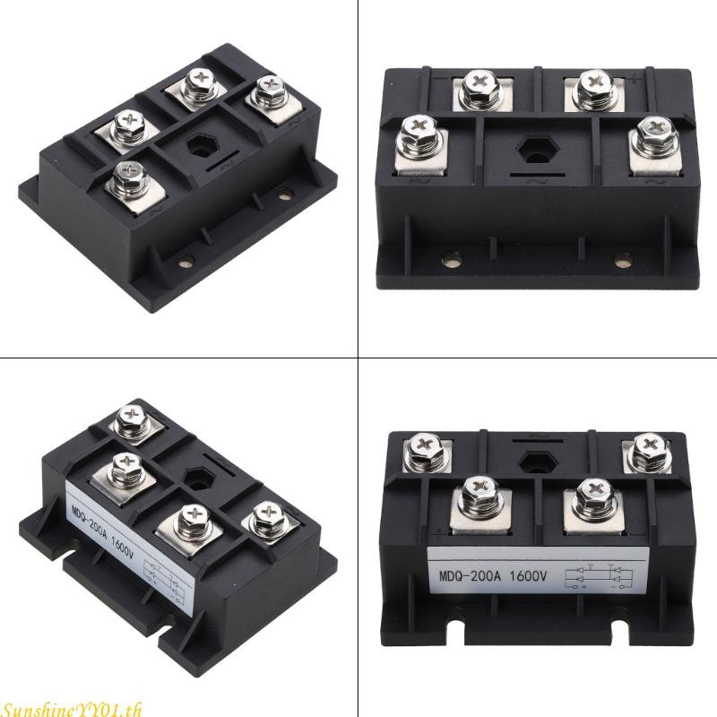 Sun 200a 1600v โมดูลไดโอดเฟสเดียว Bridge Rectifier Mdq-200a | Shopee ...