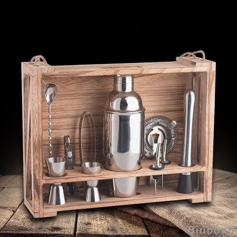 [Biubond] 11x Barware เครื่องมือผสม Muddler อุปกรณ์เสริมบาร์ Jigger ...