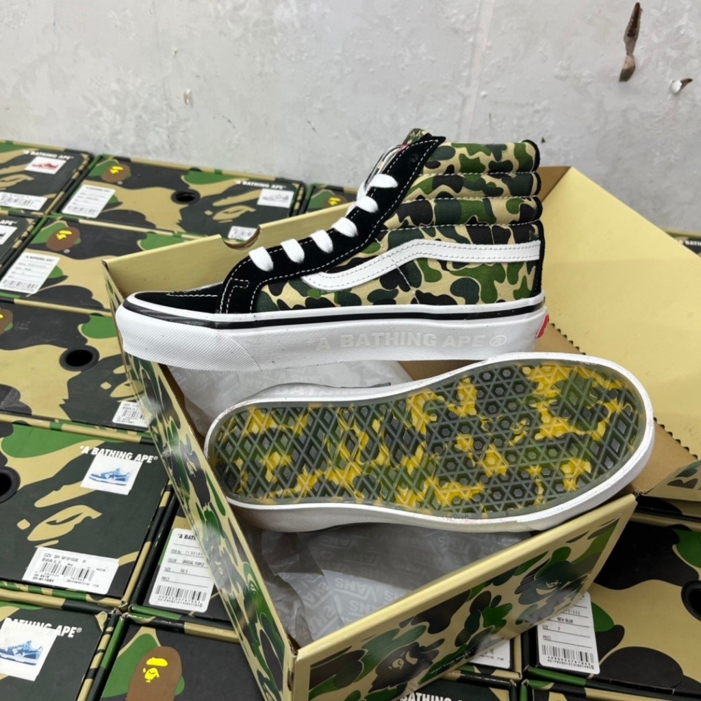 BAPE * Premium camouflage High-Top CASUAL | Shopee Thailand