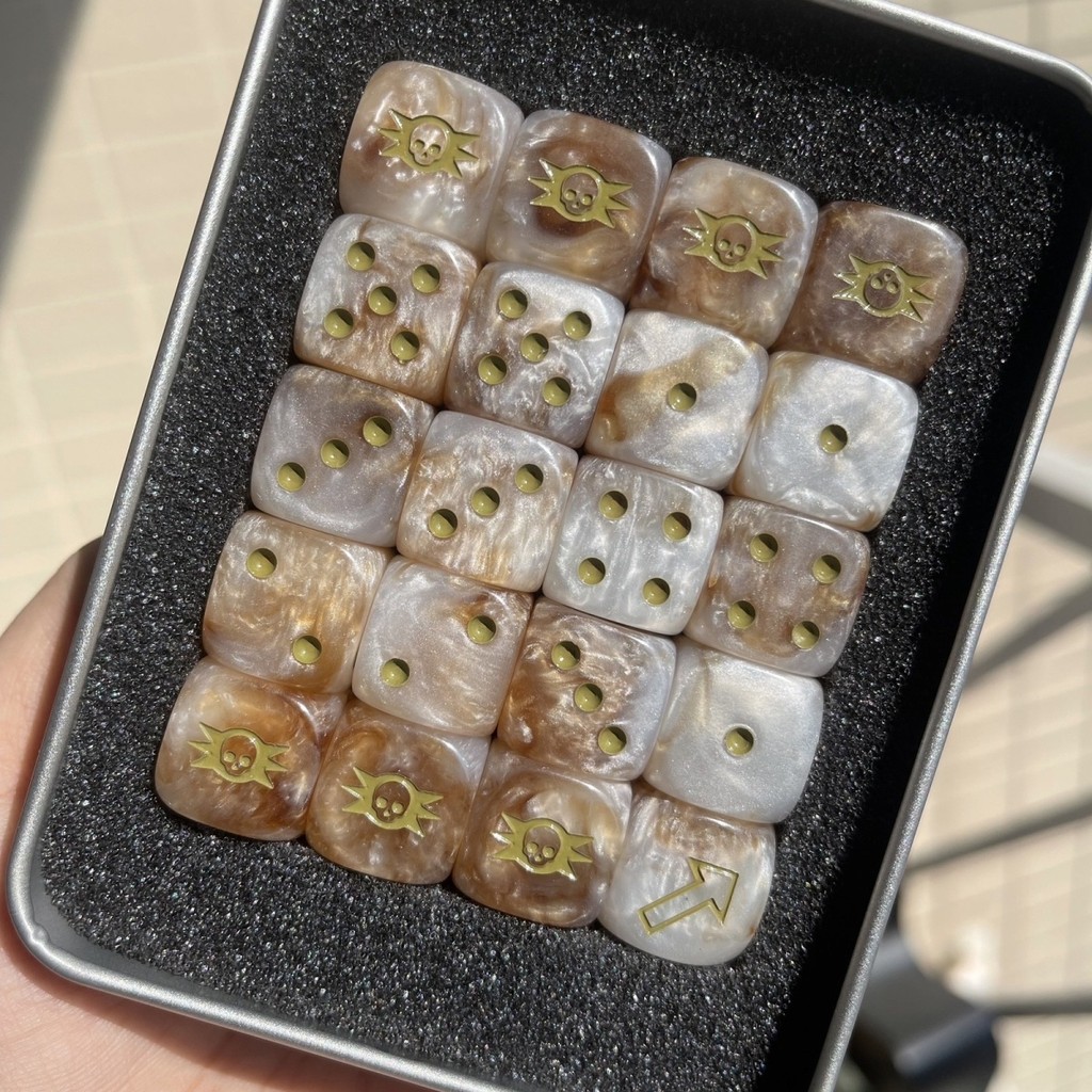 จุด # Warhammer 40K Death Guard Legion Dice บุคคลที่สามปรับแต่งกล่อง ...