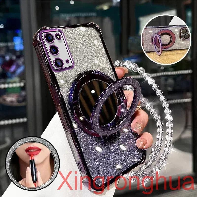 เคสสําหรับ SAMSUNG NOTE 20 PLUS NOTE2 0PRO NOTE 20 สี่มุมกันกระแทกเคสโทรศัพท์ 3D ที่วางกระจก ...