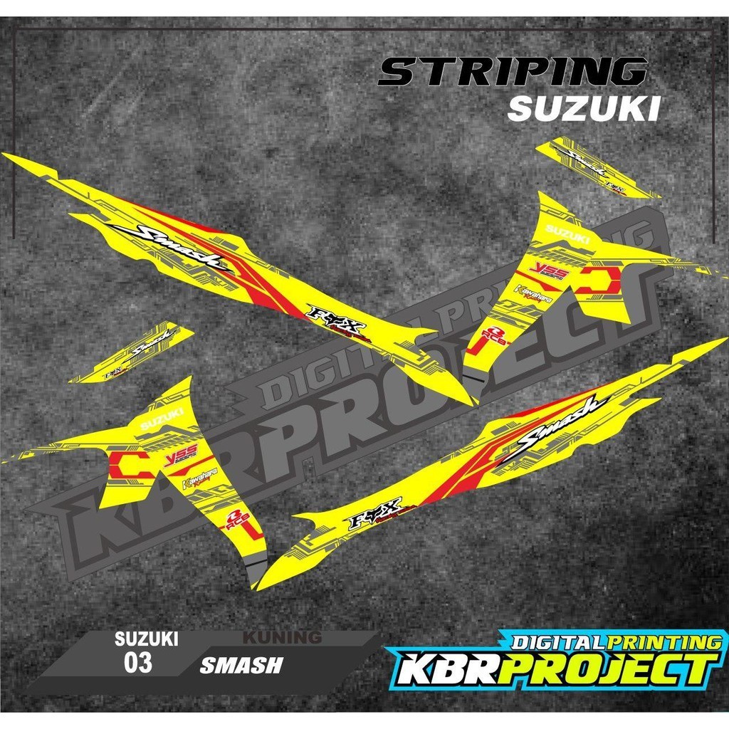 Suzuki Smash Racing Motorcycle Striping List Sticker New Design Racing ...