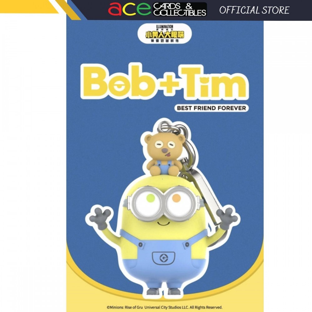 TOPTOY x Minions Bob+Tim Keychain Best Friend Forever Series | Shopee ...