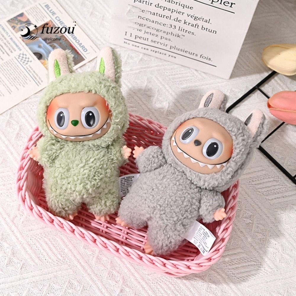 FUZOU Labbubu รูปจี้, PP Cotton Fluffy Labubu พวงกุญแจ, เด็ก Rag ตุ๊กตา ...