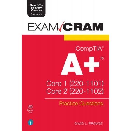 ขายหนังสือ CompTIA A+ คําถามฝึกสอบ Cram Core 1 (220-1101) และ Core 2 ...