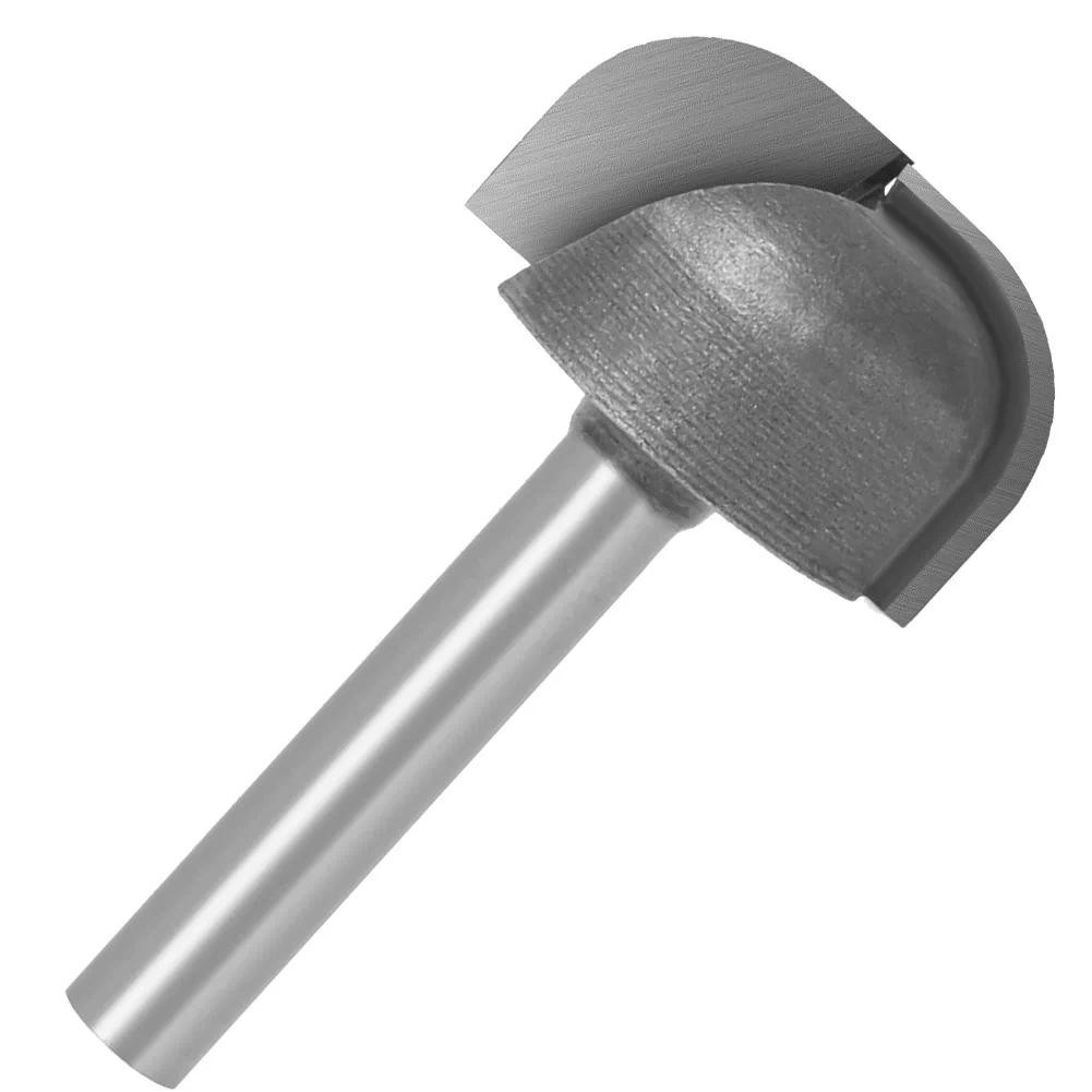 1pc Double Arc รอบด้านล่าง Router Bit 6 มม.คุณภาพสูงงานไม้ Chamfer มีด ...