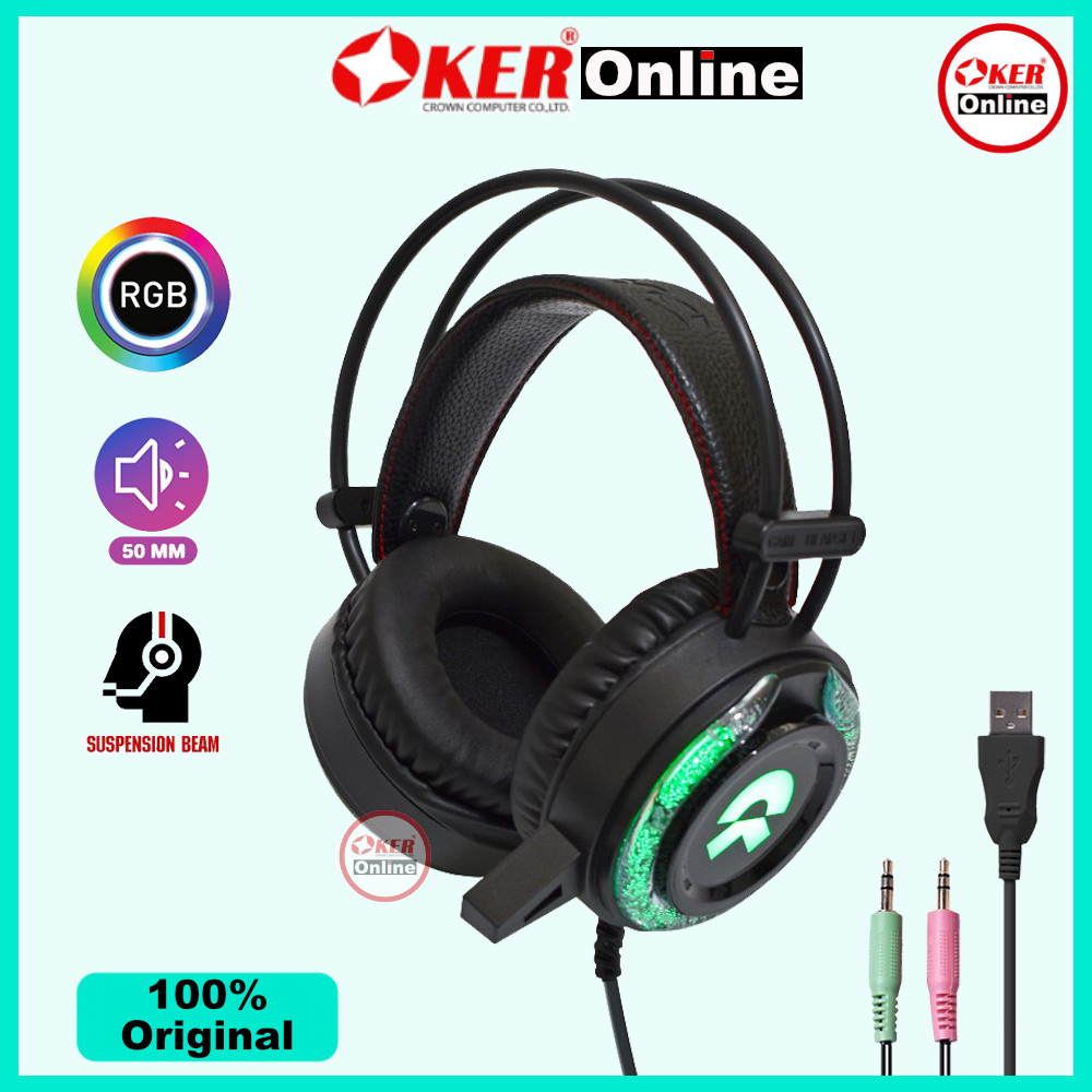 ⭕️ OKER Online L3 หูฟังเกมมิ่ง มีไมค์ Hifi Gaming Headset Headphone Esport edition หูฟัง ...