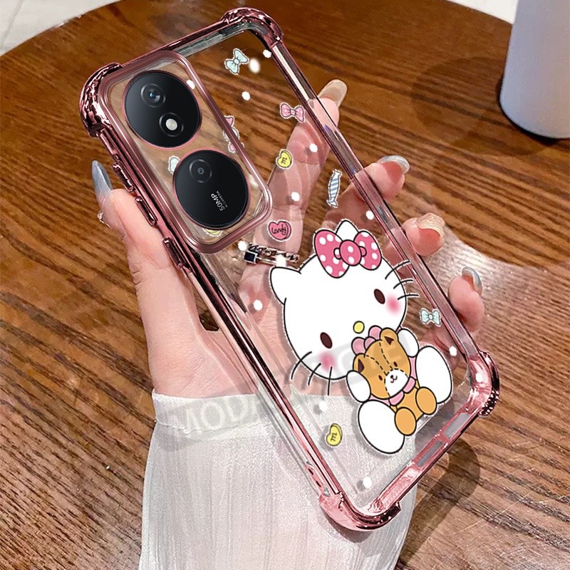 สําหรับ Honor X7b กรณีซิลิโคนนุ่ม Electroplated TPU SoftCase สี่มุม ...