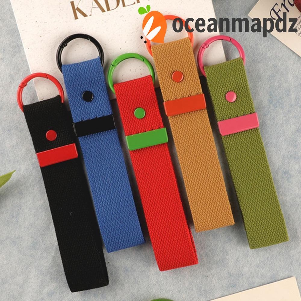 Oceanmapdz พวงกุญแจเชือกริบบิ้น, เชือกเส้นเล็กพวงกุญแจเรียบง่ายที่ทนทาน, สายรัดโทรศัพท์อเนก ...