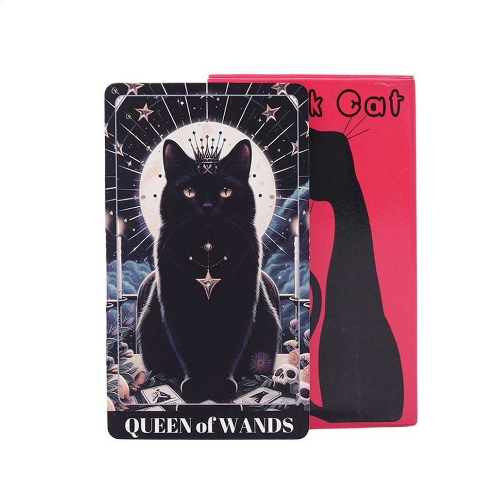 Black Cat Tarot ภาษาอังกฤษกระดาษ Tarot 78-Sheep Tarot Deck Interaction ...