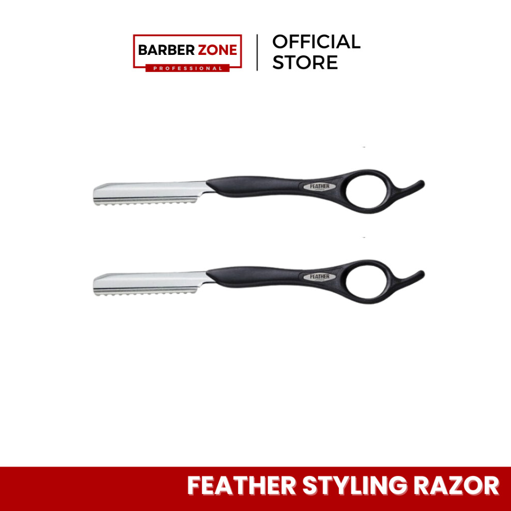 Feather Styling Razor ด้ามมีดโกนหนวด ขนนก บาร์เบอร์ตัดผมชาย | Shopee ...
