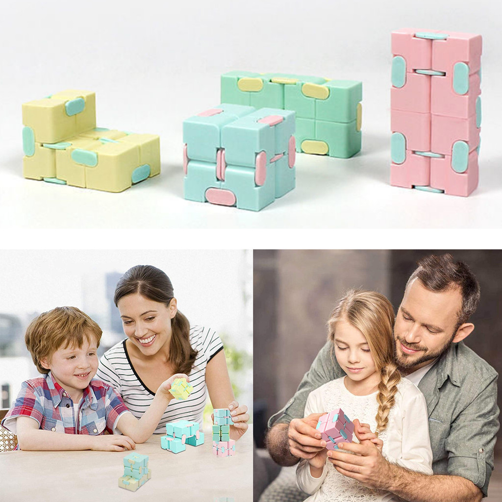 IlislandPuzzle Cube ทนทานประณีต Decompression ของเล่น Infinity Magic Cube สําหรับผู้ใหญ่เด็ก ...