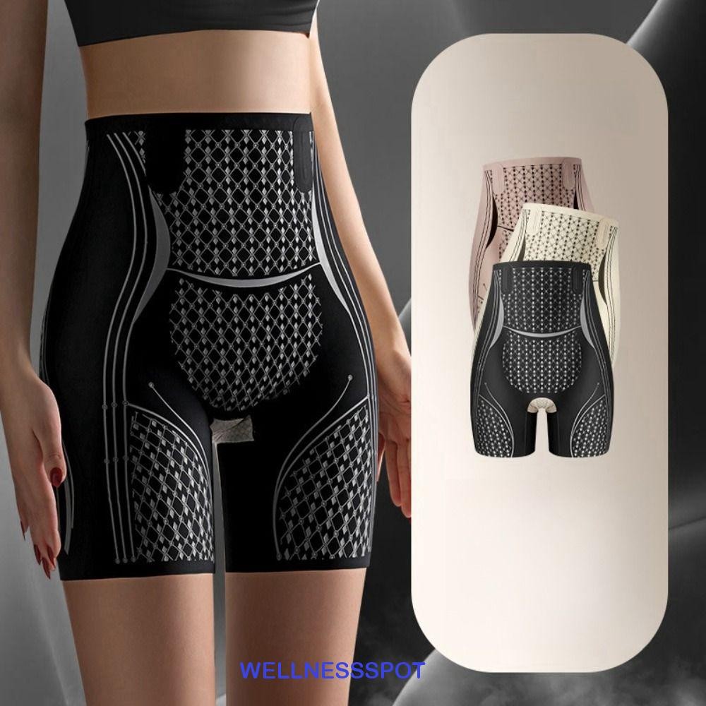 Wellnessspot Tummy Control ชุดชั้นใน,กางเกงขาสั้นยืดหยุ่นสูง Butt Lifting กางเกง,Breathable ...
