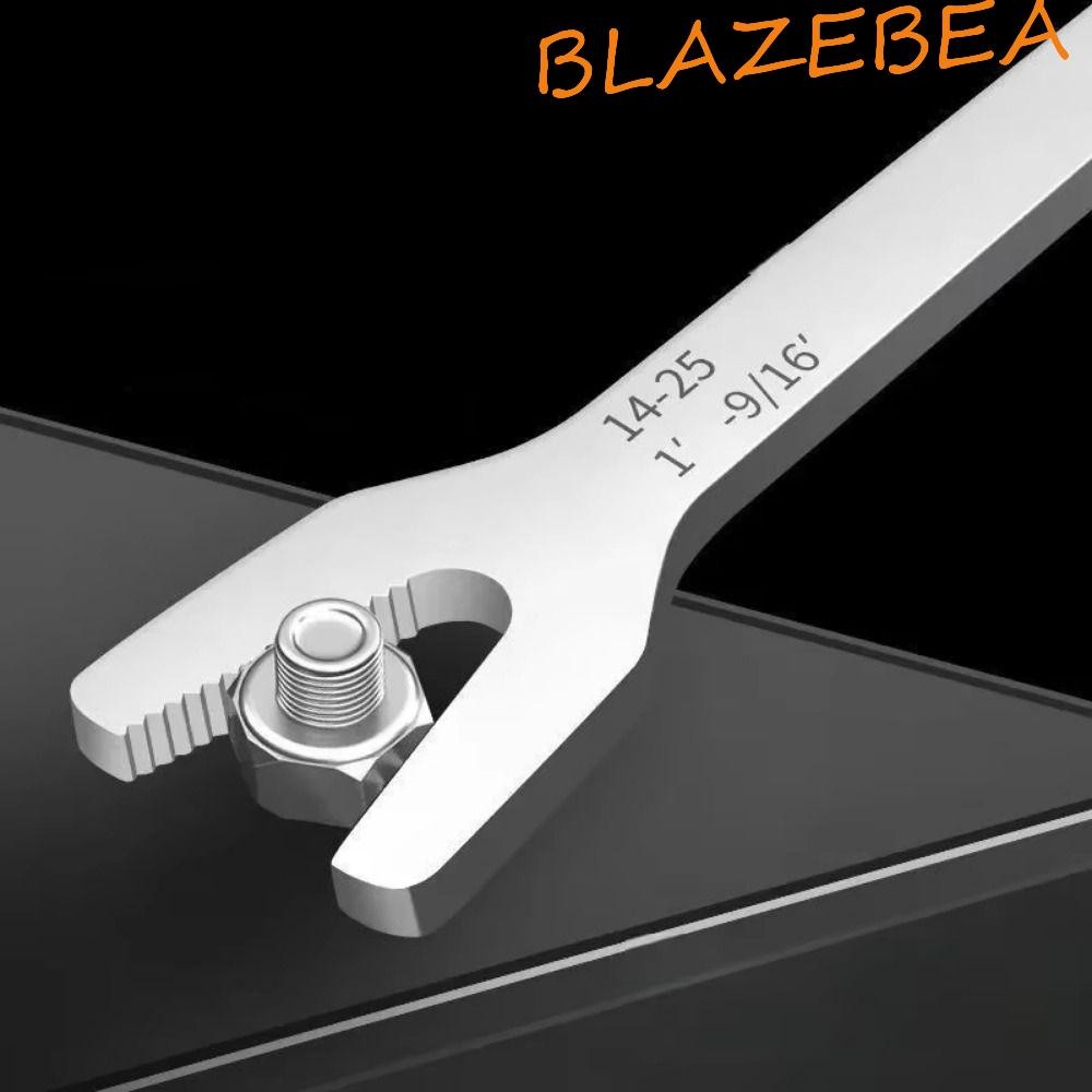 Blazebea ประแจเปิดสองหัว, ประแจขันตัวเอง 6-25 มม. อเนกประสงค์, ฟันลึกเหล็กคาร์บอนสูงทนทานสีดํา ...