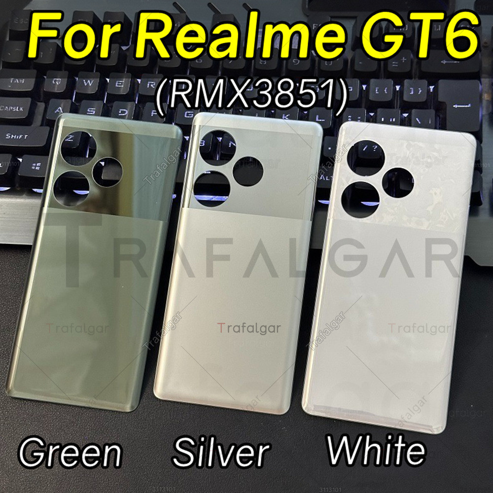 ฝาหลังแบตเตอรี่สําหรับRealme GT6 GT 6 Global RMX3851 ด้านหลังแผงประตู ...