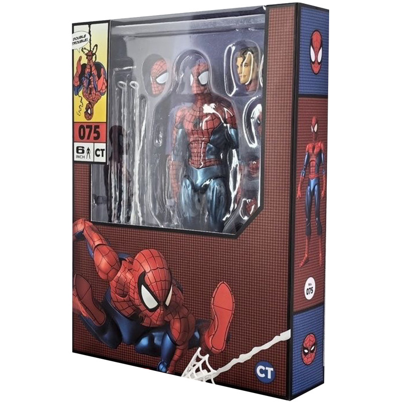 Peter Parker Spider-Man Action Figure Marvel Mafex 075 SpiderMan Ct ของ ...