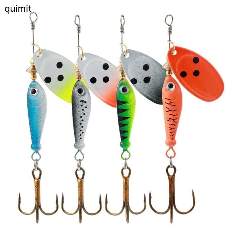 QUIM Hard Metal Spinner เหยื่อประดิษฐ์ Spinner เหยื่อเบสเหยื่อตกปลา ...
