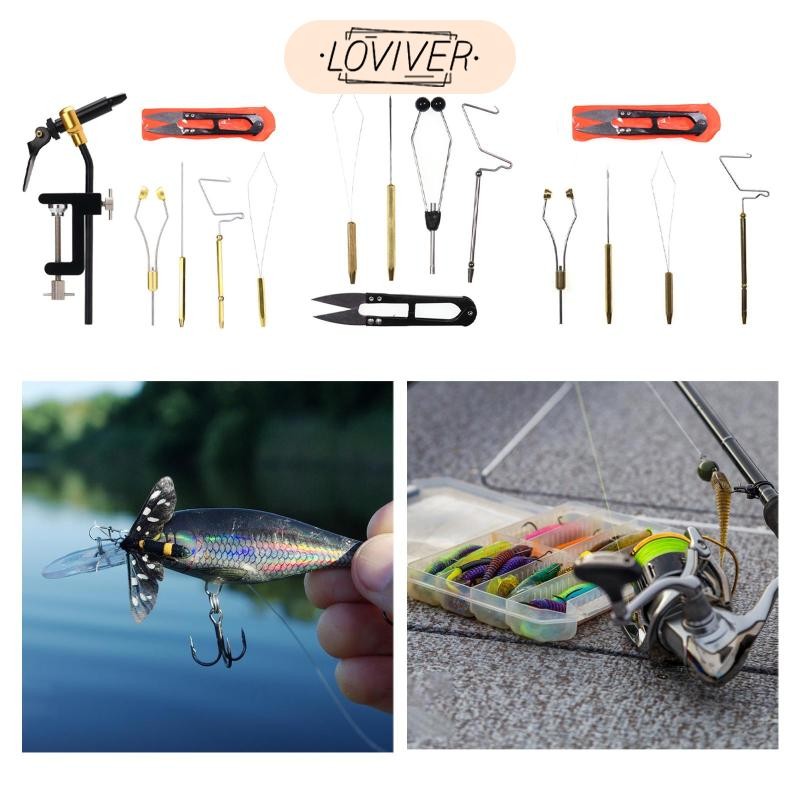 Fly Tying เครื่องมือ Fly Tying อุปกรณ์เสริม Fly Hook เครื่องมือโลหะ ...
