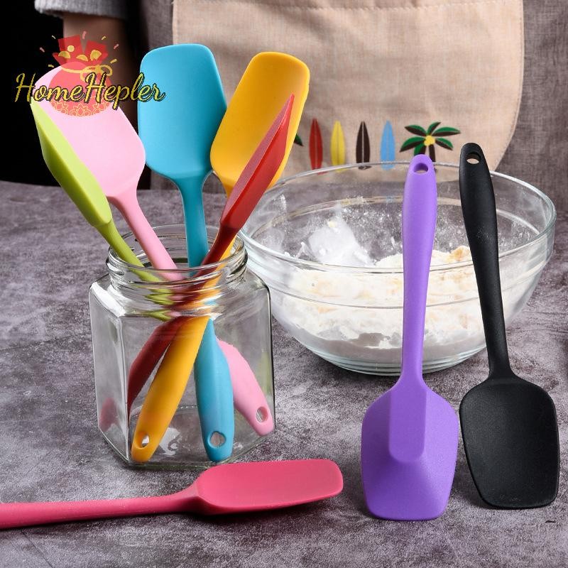 Homehepler 1PC-ซิลิโคนครีมเบเกอรี่ Scraper Thicken ไม้พายเค้กผสม Batter ...