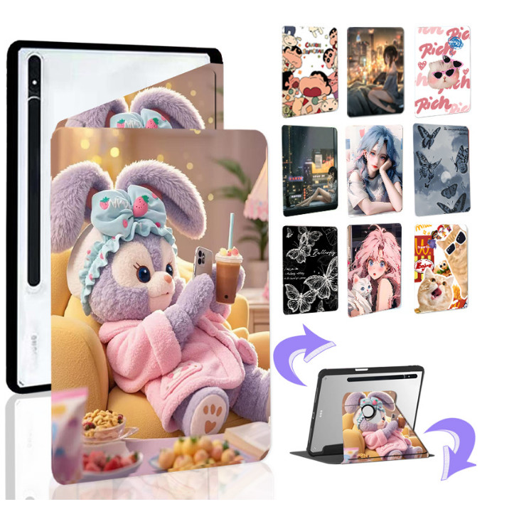 เคสฝาพับ ซัมซุง ตั้งได้ นอนได้ พร้อมช่องใส่ปากกา ลายการ์ตูน เคสfor s9 ...