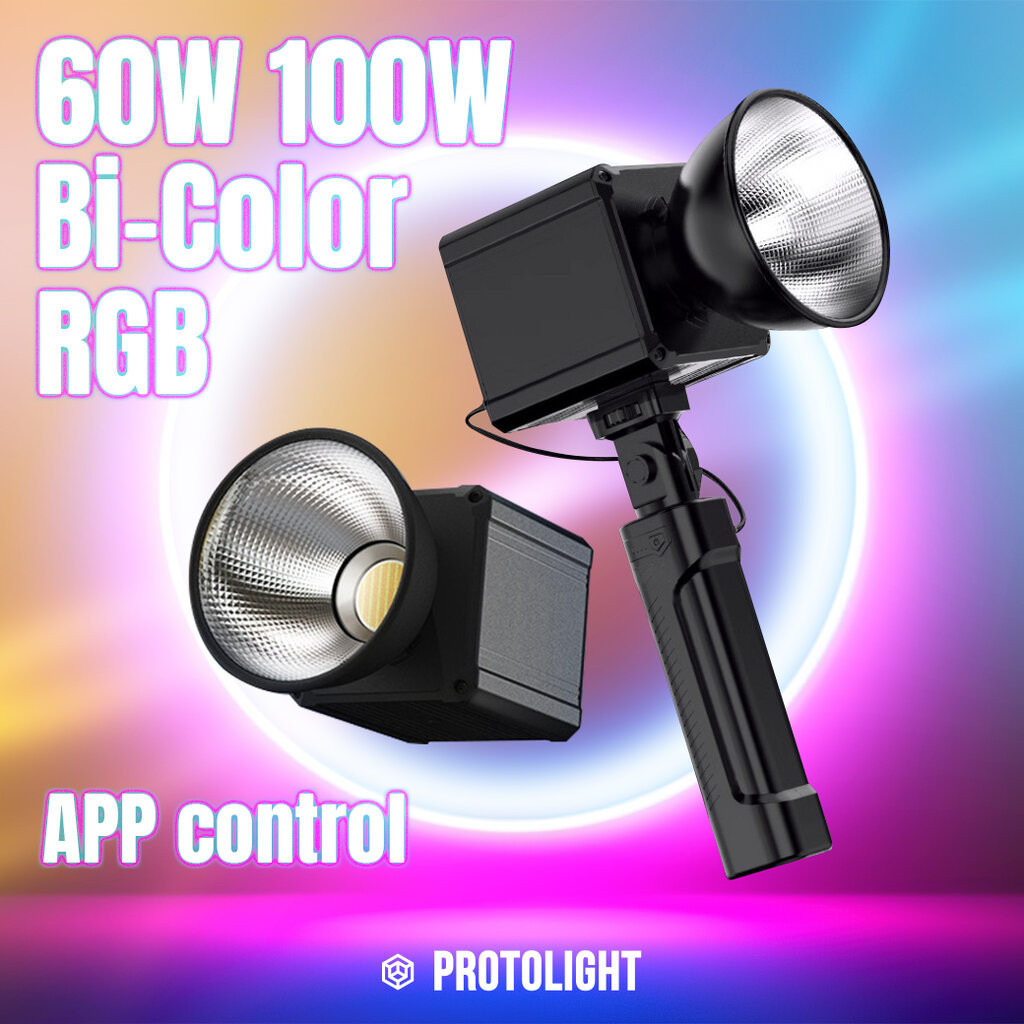 Protolight Mini S60/S100 Bi-Color RGB สั่งการผ่านAPP ไฟต่อเนื่องถ่ายรูป ...