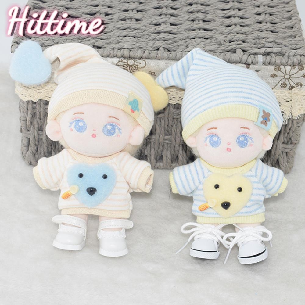Hittime 10 ซม.ตุ๊กตาตุ๊กตาชุดใหม่เสื้อผ้าเด็กตุ๊กตาเสื้อผ้าMulticolor Embroiderตุ๊กตาBJDเสื้อผ้า ...