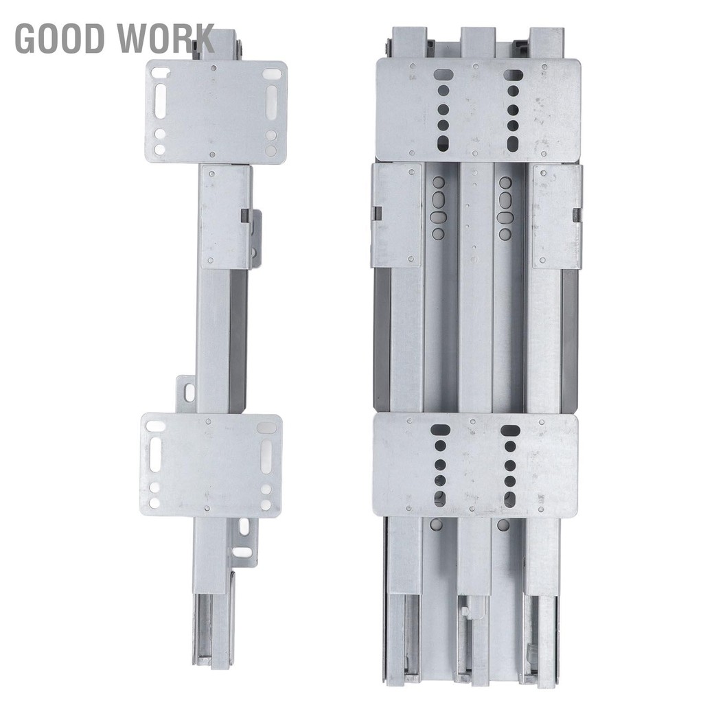 Good Work 1 Set Drawer Slide Rails Pull Out Damping Sliding Guide Rail ...