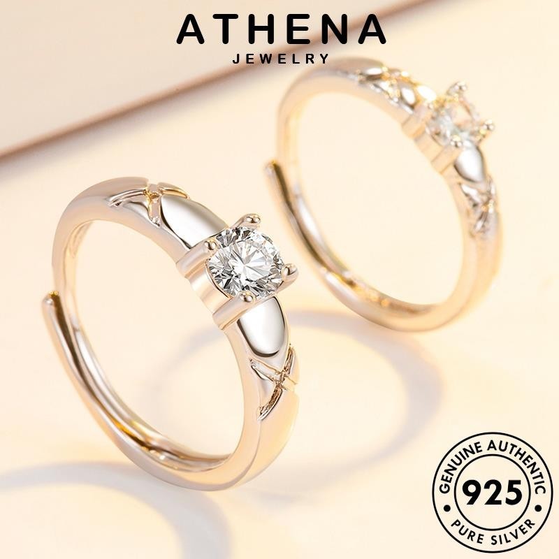 Athena Only Love 925 คู่เงินแหวนเพชร | Shopee Thailand