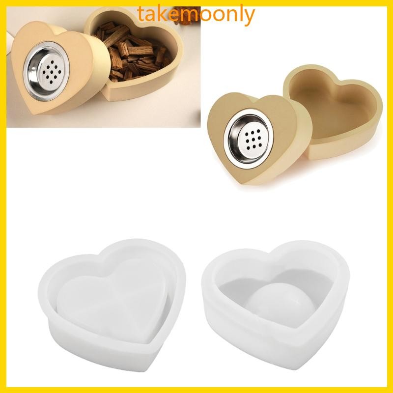 Tak เรซิ่นกรณีแม่พิมพ์ซิลิโคนเรซิ่น Jar แม่พิมพ์พร้อมฝาปิด Non Stick ...