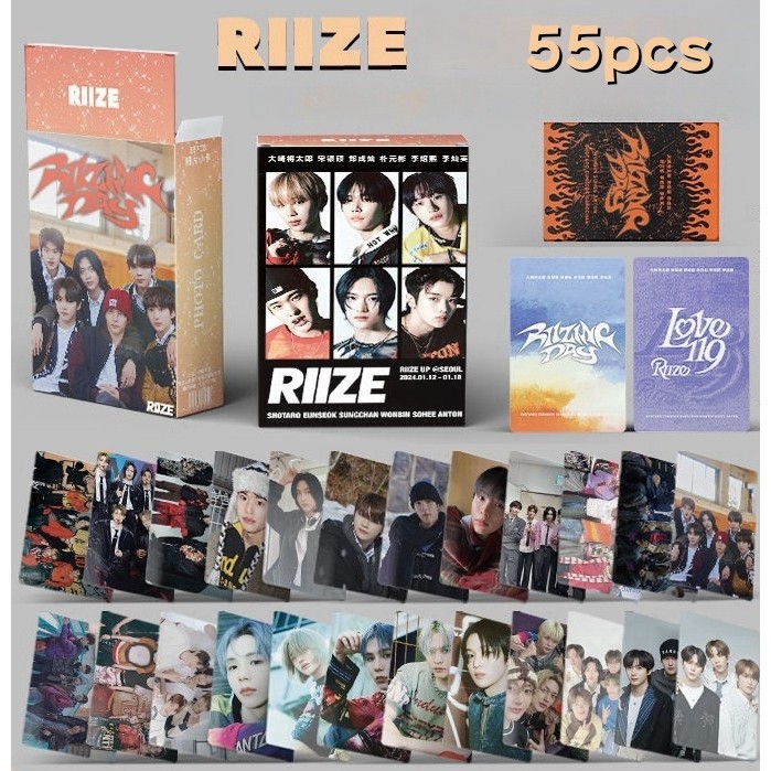 10-55 ชิ้น/กล่อง RIZE Lomo การ์ดโฮโลแกรมเลเซอร์ Photocards SHOTARO ...