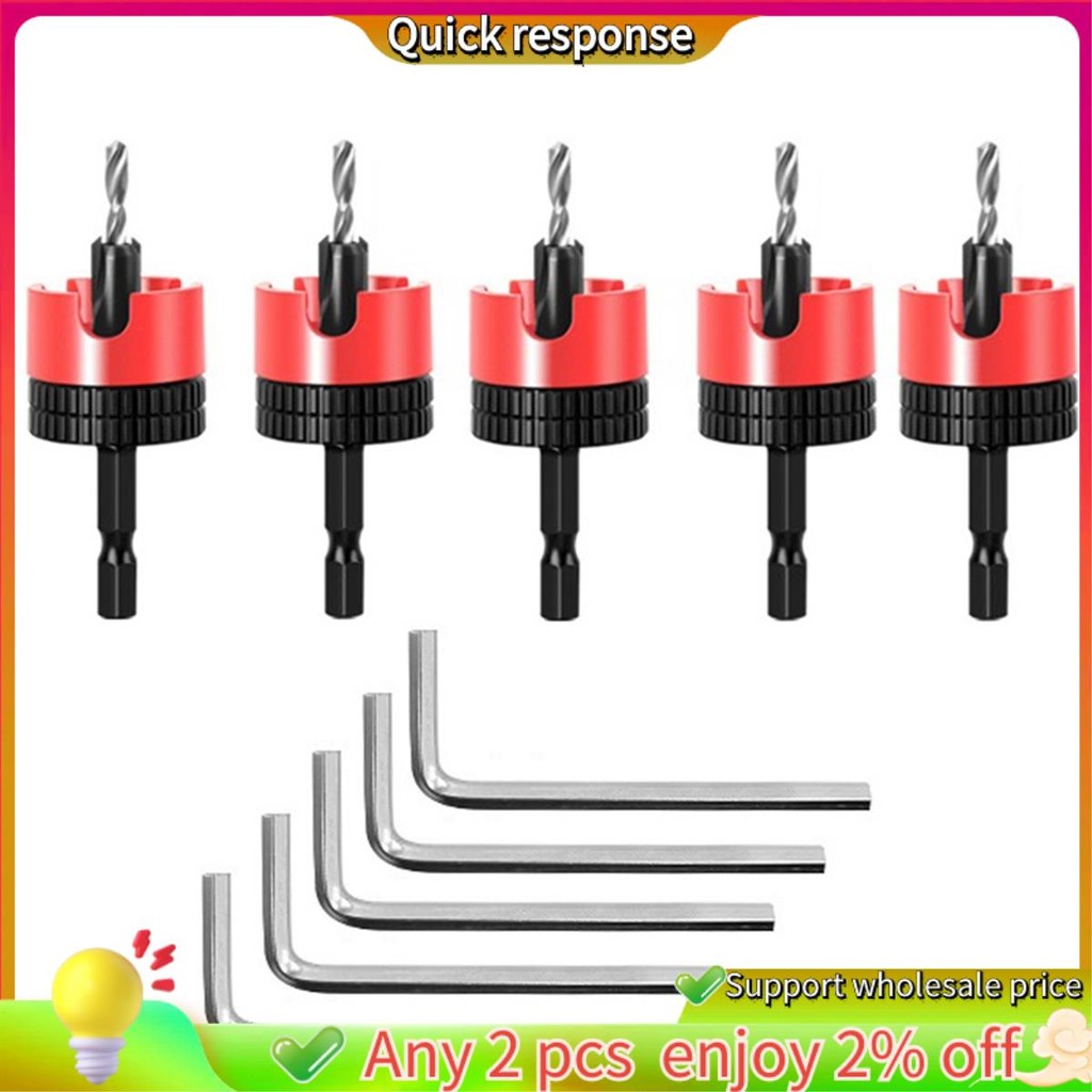 ใน -5 ชิ้น 8 มิลลิเมตร Shank Countersunk เจาะบิตงานไม้ Router Bit Core ...