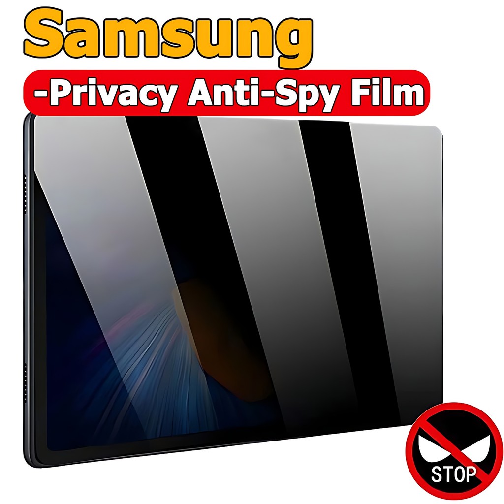 ฟิล์มกันเสือก Samsung ป้องกันคนแอบมอง (กันเสือก) Privacy Anti-Spy Samsung Galaxy Tab S6 Lite S7 ...