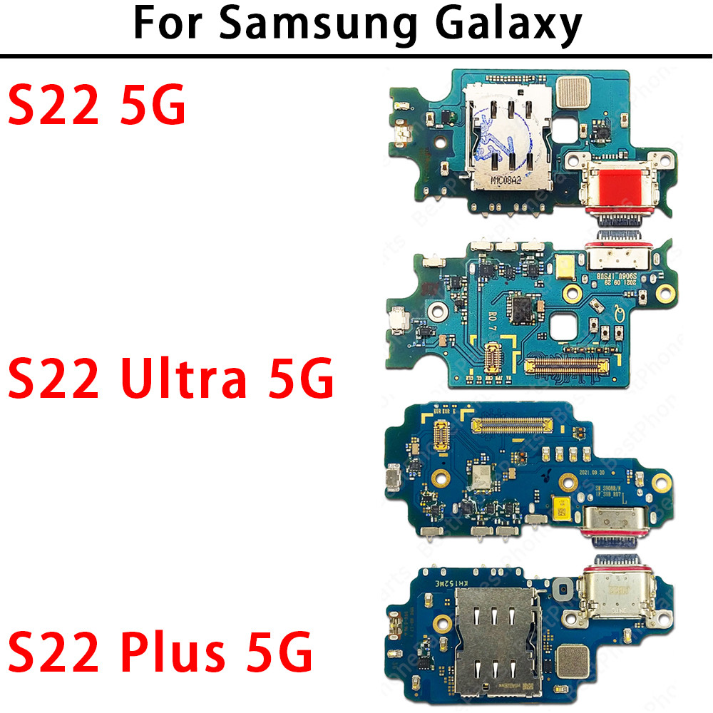 พอร์ตชาร์จต้นฉบับสําหรับ Samsung Galaxy S22 Ultra Plus 5G S901 S908 ...