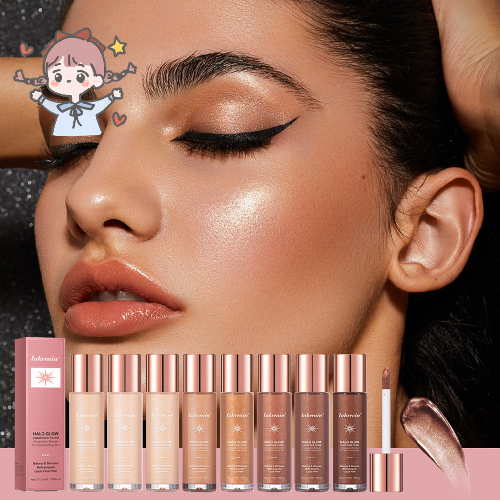 ไฮไลท์รองพื้น Luminous Face เมคอัพเบสแต่งหน้า Luminous สามมิติ Pearl ...