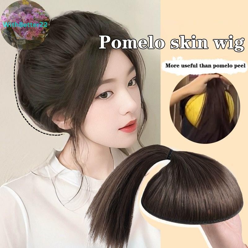 ด้วยbetter Pomelo ผิววิกผม Meatball หัวผมหางม้าสูง Cranial Crest Panfa ...