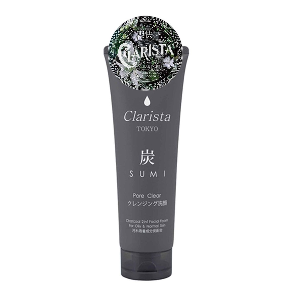 CLARISTA TOKYO CHARCOAL 2 IN 1 FACIAL FOAM 160 G / โฟมทำความสะอาดผิว ...