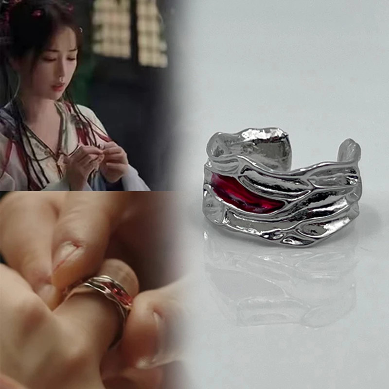 ทีวีซีรีส์รักเกมในแฟนตาซีตะวันออกesther Ling Miaomiaoคอสเพลย์แหวนUnisexเปิดปรับไม่สม่ําเสมอ ...