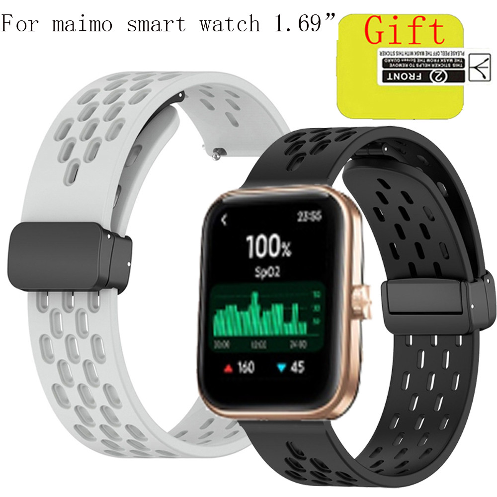 Maimo สมาร์ทวอท์ช 1.69 "นิ้วสําหรับ Maimo นาฬิกา Flow Smartwatch สาย ...