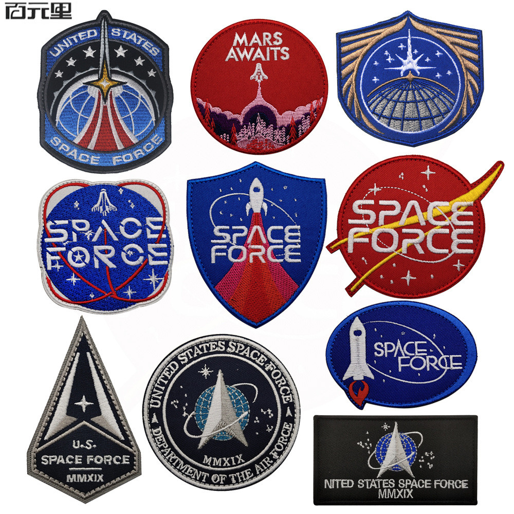 ที่กําหนดเอง Qn Space FORCE MMXIX ปัก US Space Emblem Morale Badge 3D ...