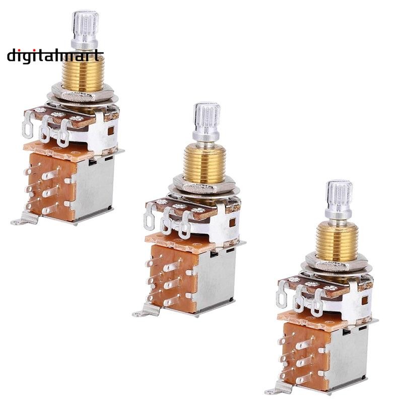3 ชิ้น A500K Potentiometer Push Pull Switch กีตาร์ควบคุมหม้อกีตาร์ไฟฟ้า ...
