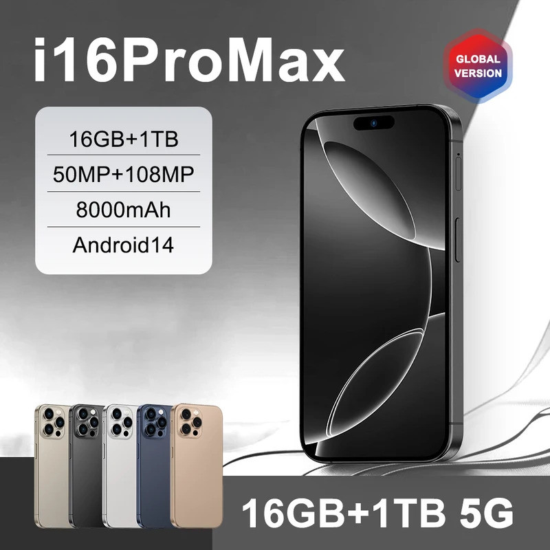 สมาร์ทโฟนปี 2025 ขนาด 22GB+2TB สำหรับ I16 Pro Max ขนาด 7.3 นิ้ว หน้าจอเต็ม 4G 5G โทรศัพท์มือถือ ...