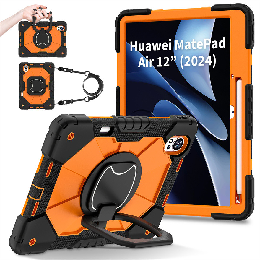 สําหรับ Huawei Matepad Air 12X 2024 BKY-W00 W10 W20 W09 ซิลิโคน Heavy-duty ป้องกันกันกระแทก 360 ...