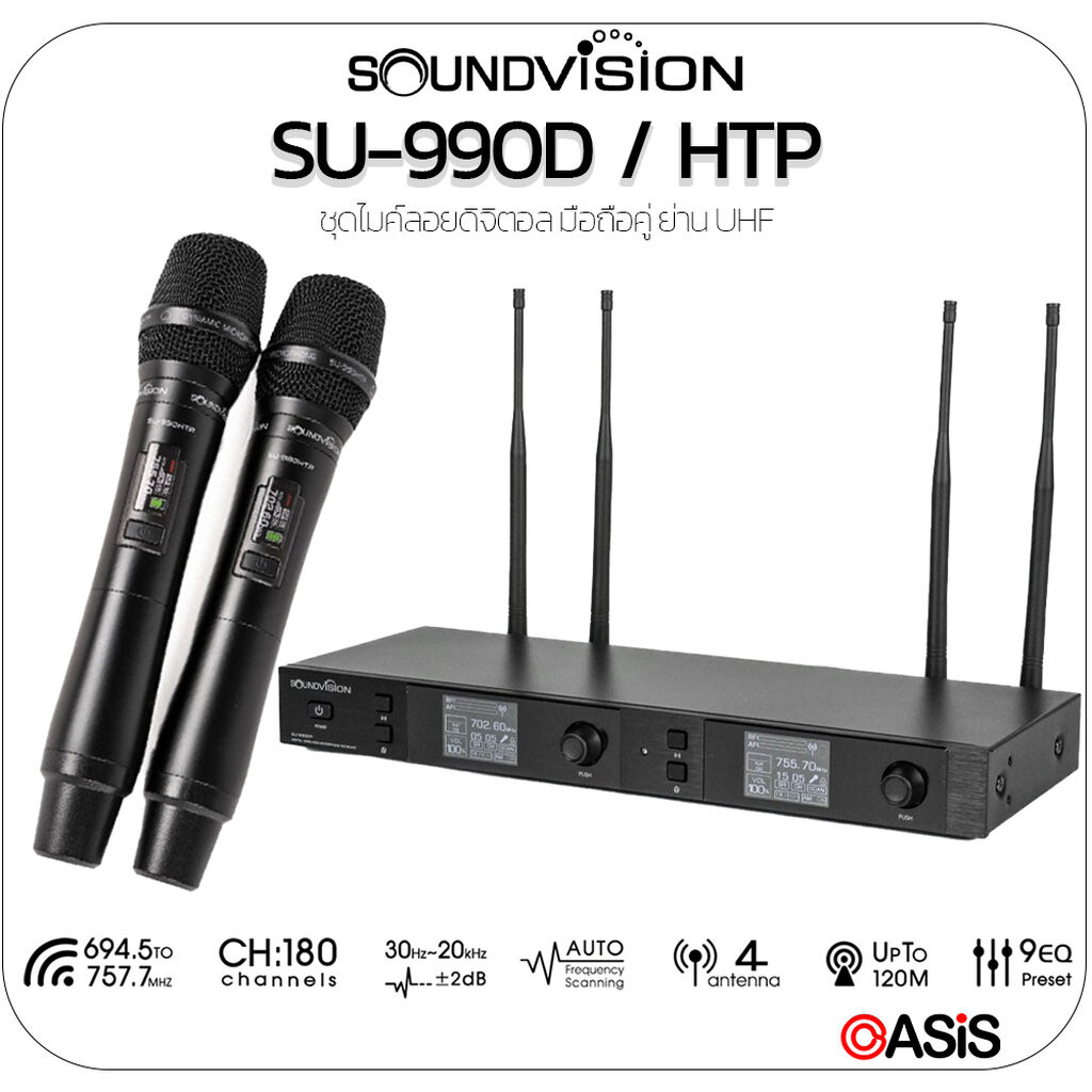 SOUNDVISION SU-990D/HTP Wireless Microphone ไมโครโฟนไวร์เลส SU990DHTP SU990D | Shopee Thailand